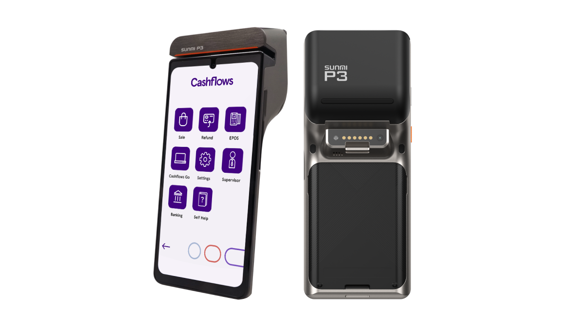 Smart POS Card Machine | SUNMI P3 | Cashflows