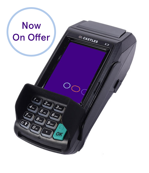 Countertop card machine | Castles Vega | Cashflows